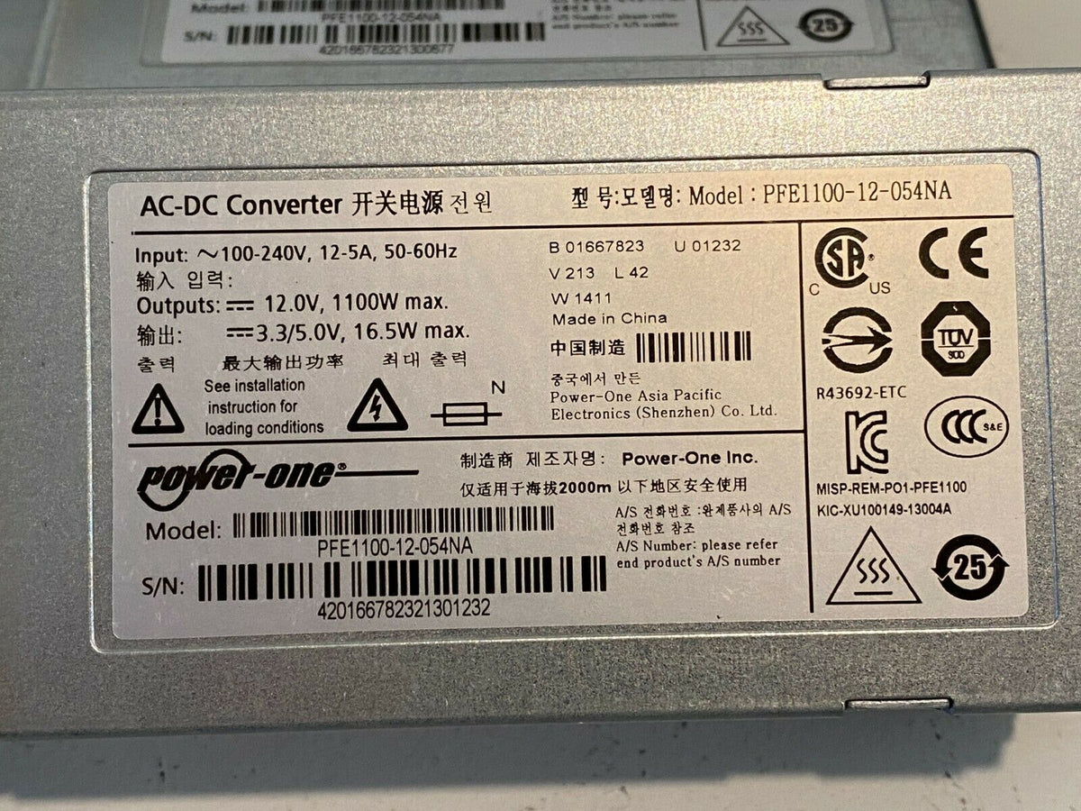 Bell Power / Power One PFE1100-12-054NA 1100W AC-DC Converter Power Su – Mega Micro Devices Store