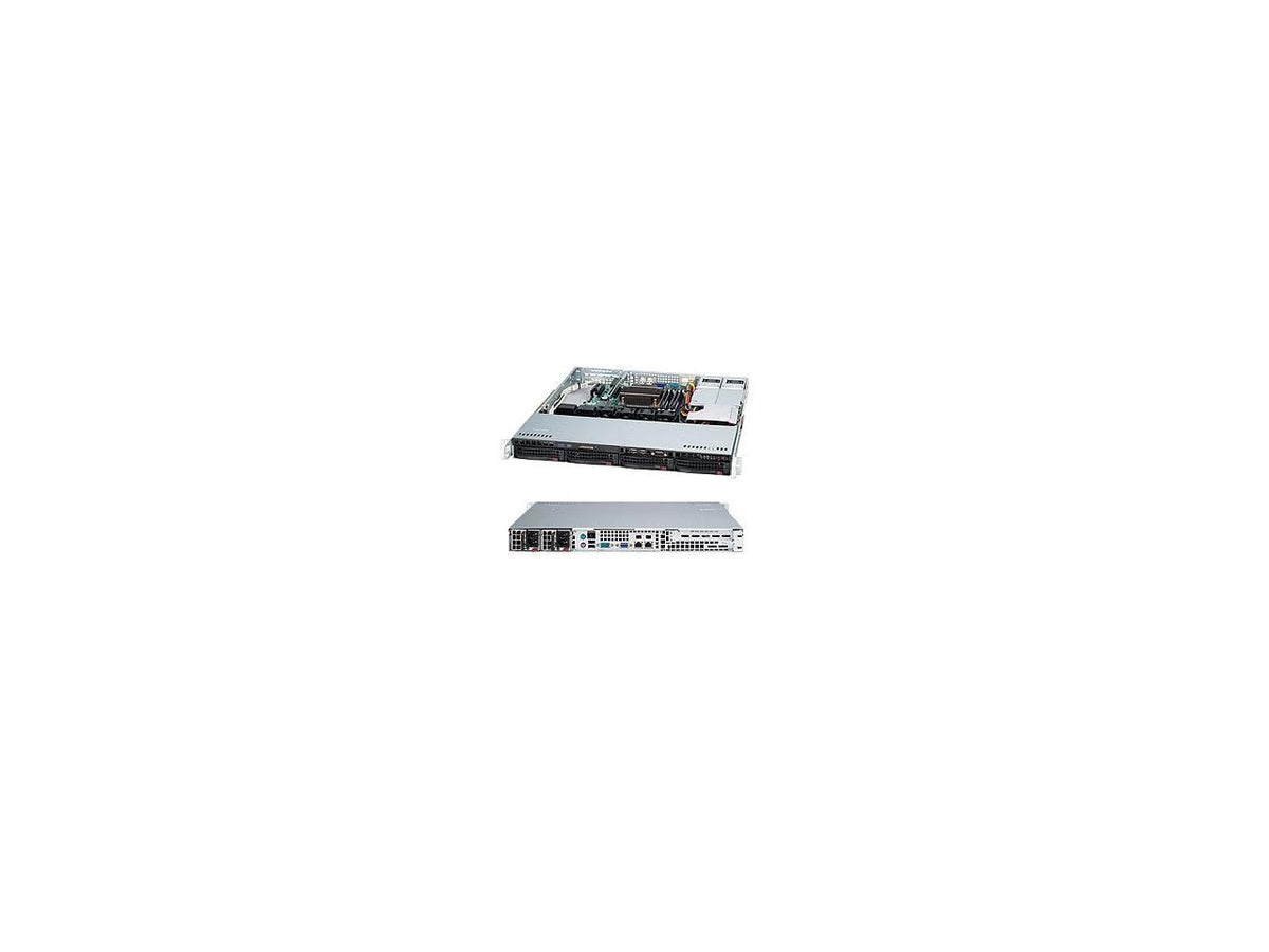 Supermicro SuperChassis CSE-813MFTQC-R407CB 400W 1U Rackmount Black Se ...