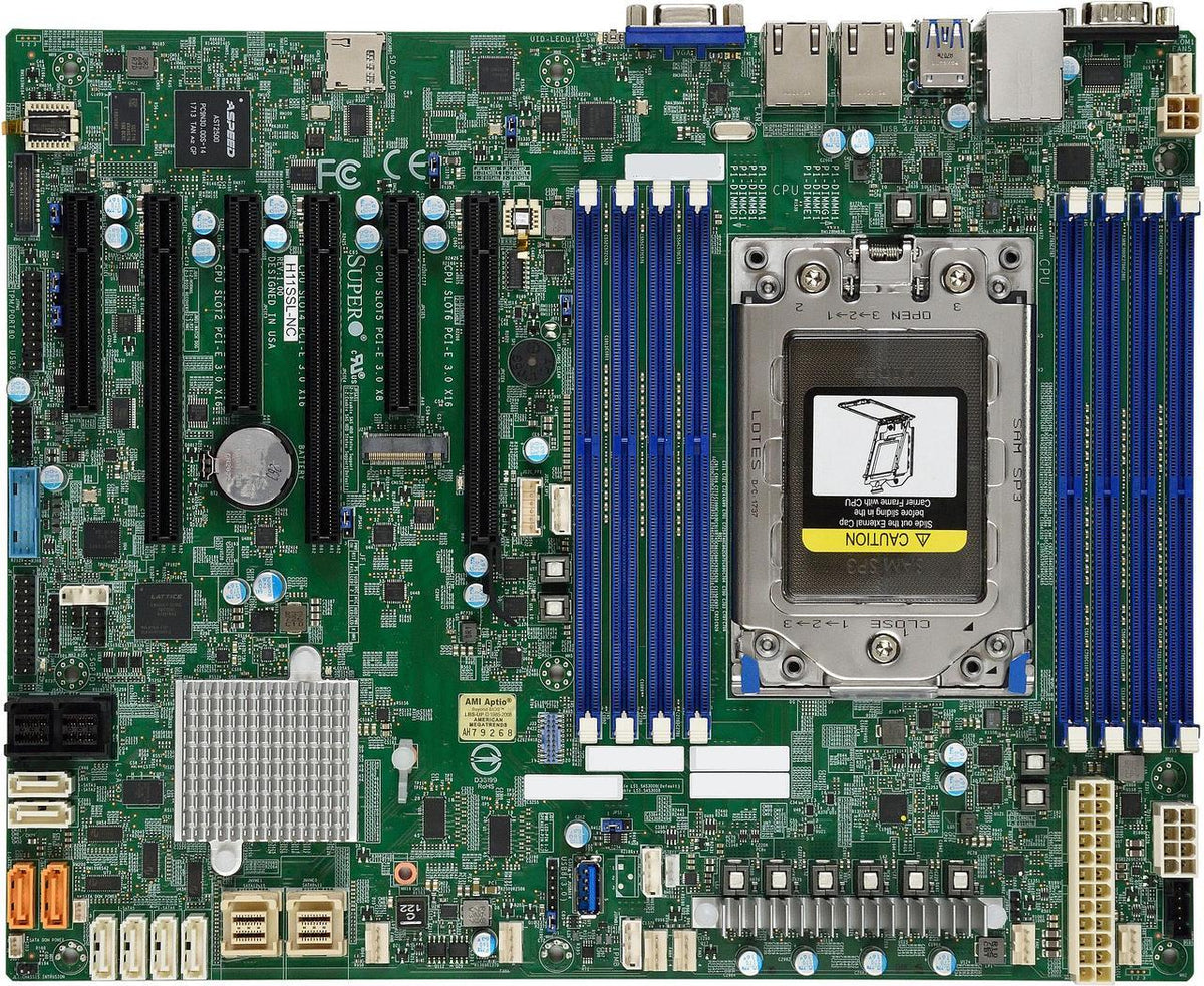Supermicro H11SSL-NC Single AMD EPYC 7001/7002-Series DDR4 SATA3/Broad ...