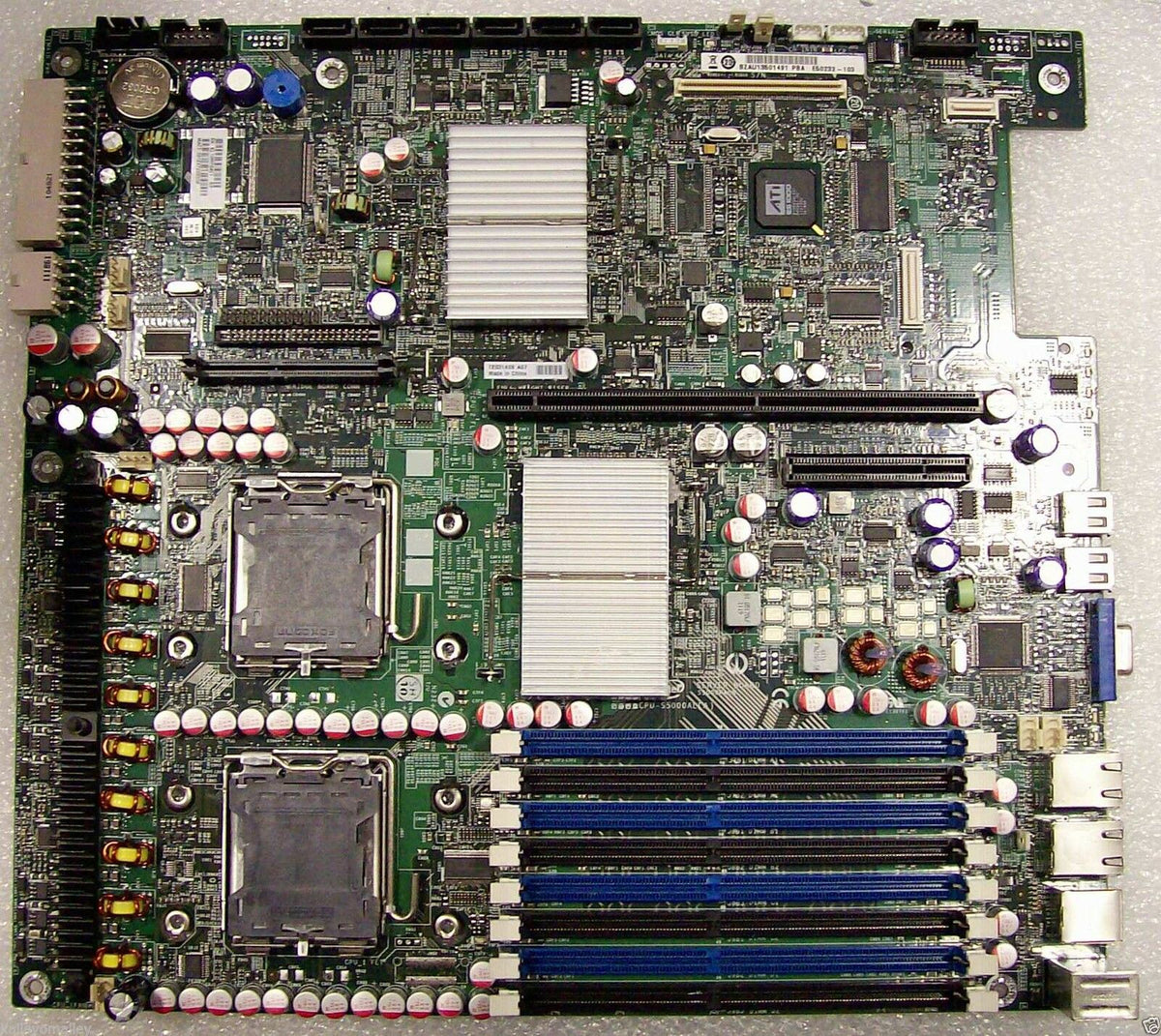 Intel S5000PALR DP Socket LGA771 Max16GB 45nm DDR2 PCIe Video GbE2 Ser ...